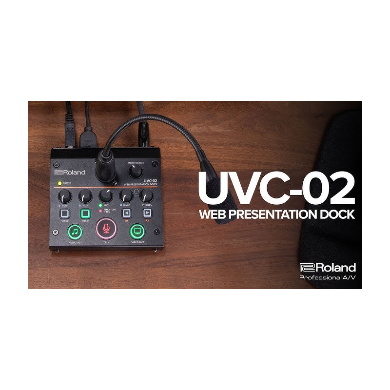 Roland UVC-02 Dock de présentation Web