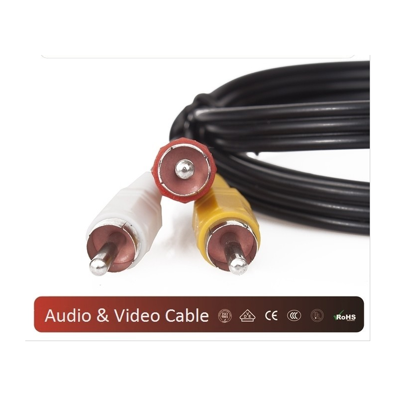 CABLE RCA 3 FICHES MARQUE DIGITAL 10 METRES